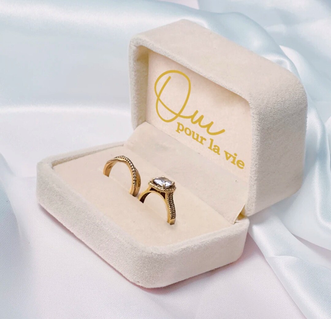 Wedding Ring Box, Personalized Engagement Ring Case - Etsy