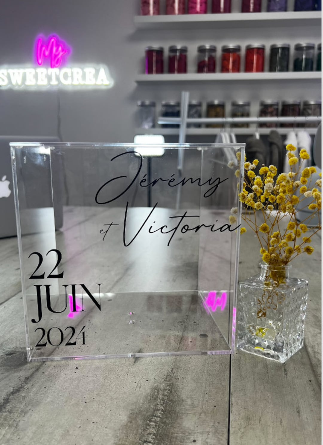 Personalized Transparent Acrylic Wedding Urn - Etsy