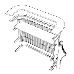 Parametric-style Reception Desk PR01 | Customized Office Entry Counter ...