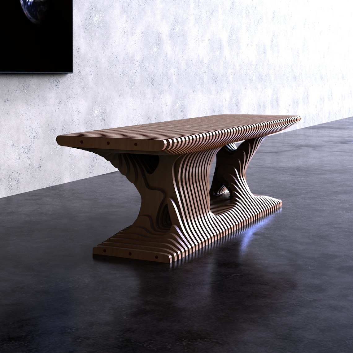 Parametric Style Bench-psb-001| CNC Files for Cutting | Parametric ...