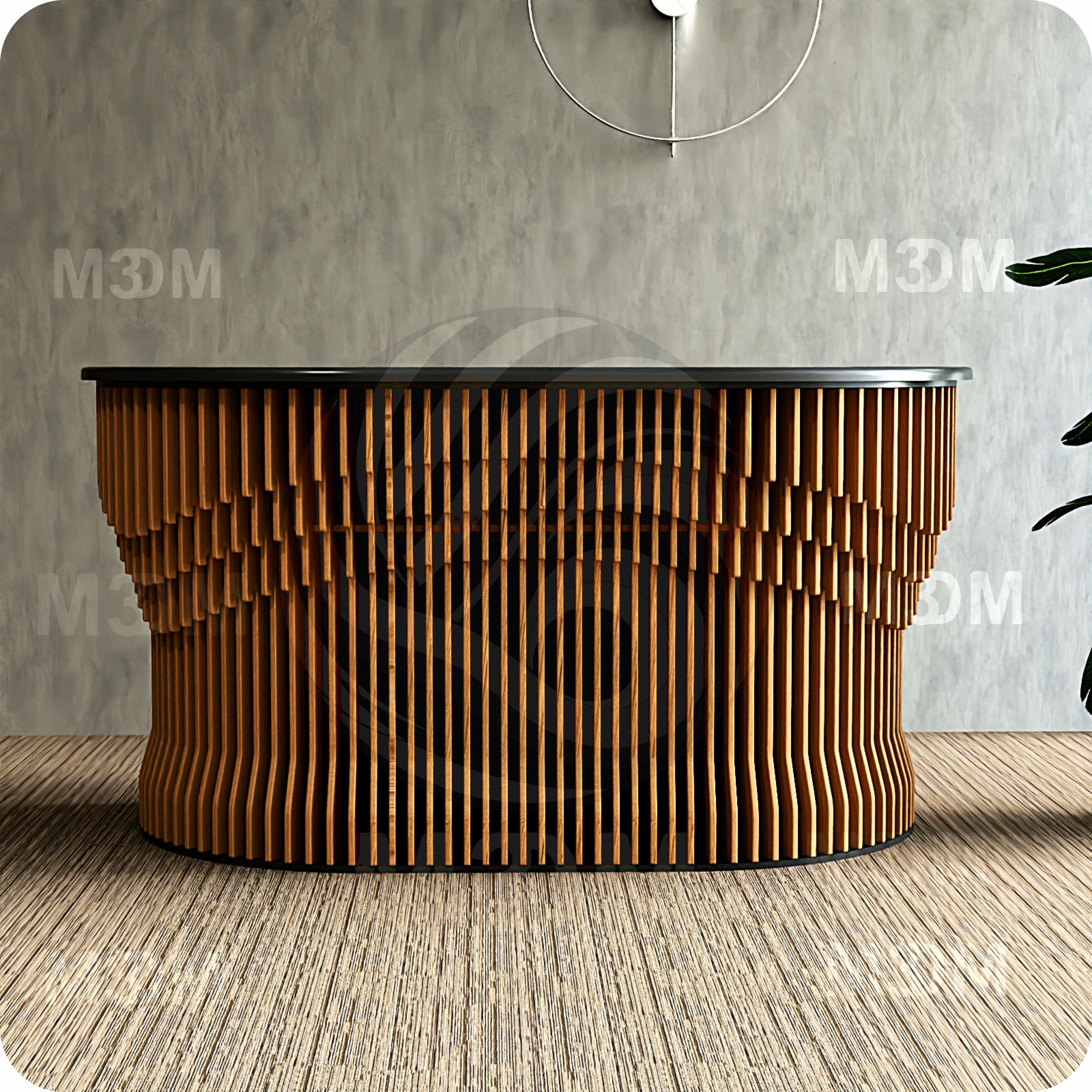 Modern Parametric-style Reception Desk PR04-1700| Customized Office ...