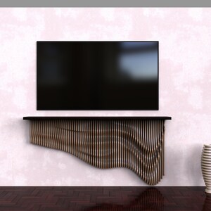 Parametric Wooden Wall Decor TV008 /TV Unit/ CNC Files for Cutting - Etsy