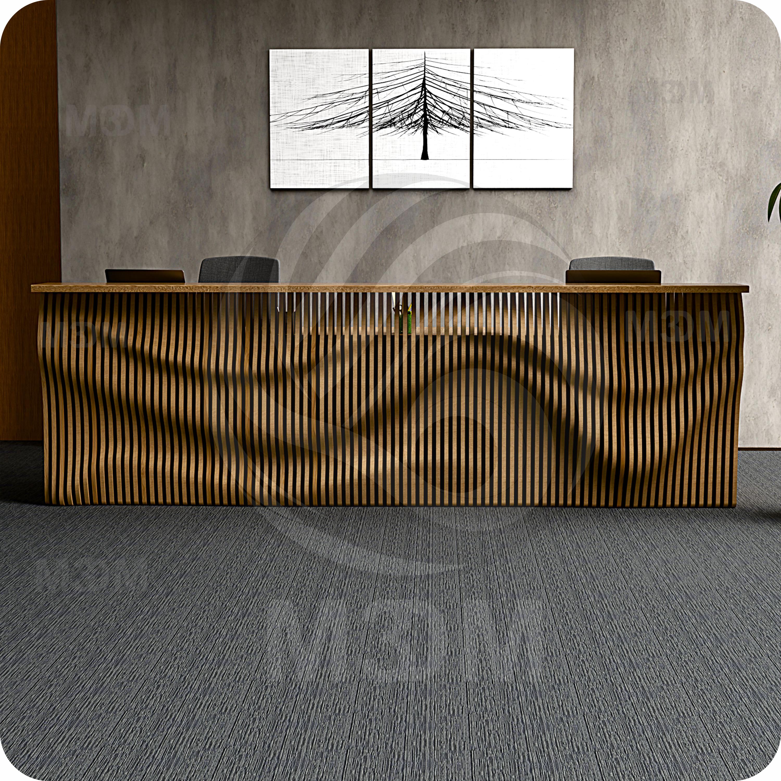 Modern Parametric-style Reception Desk PR05 | Customized Office Entry ...