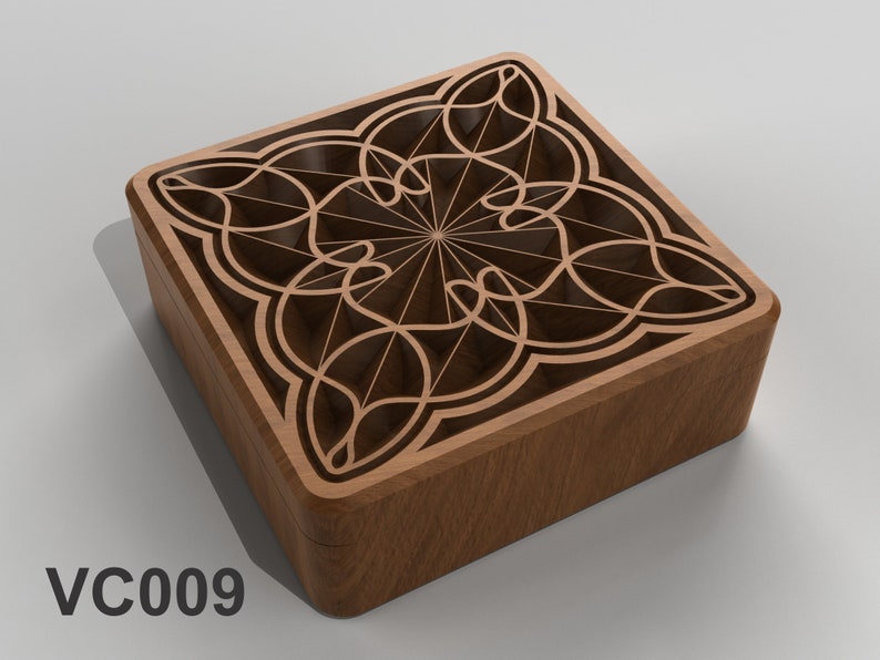 10 V-carve Jewelry Boxes Pack- Files for CNC and 3D Printer. - Etsy