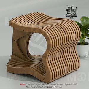 Parametric Style Ergo Fusion Seating - CNC Furniture Plan & Cutting ...