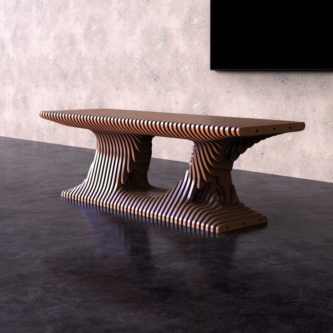 Parametric Style Bench-psb-001| CNC Files for Cutting | Parametric ...
