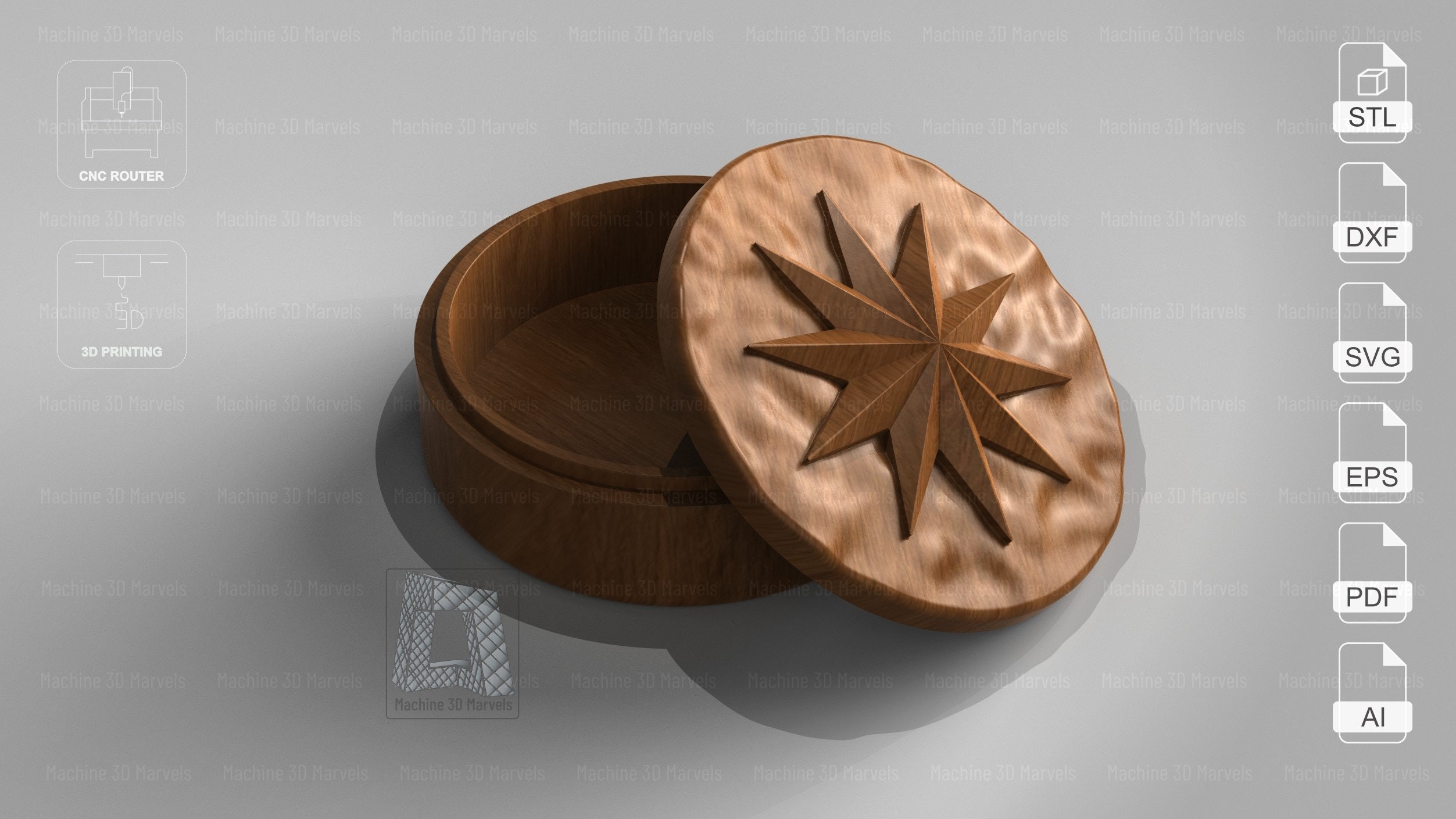 Jewelry Box Pack V2 - CNC Router and 3D Printer Files Can Be Used With ...