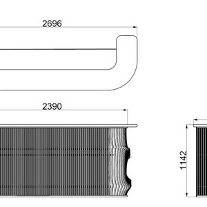 Modern Parametric-style Reception Desk PR02 | Customized Office Entry ...