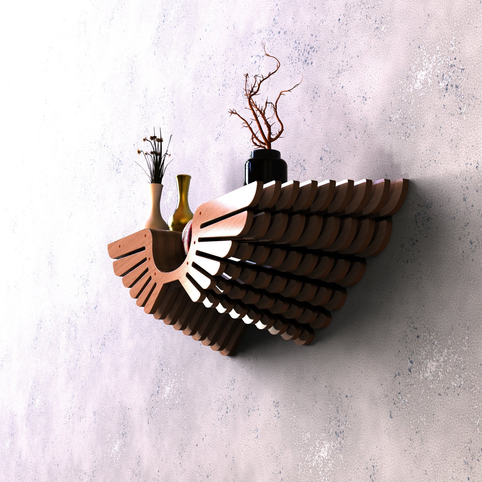 Parametric Wing Floating Shelf CNC Design Files (digital Download) - Etsy