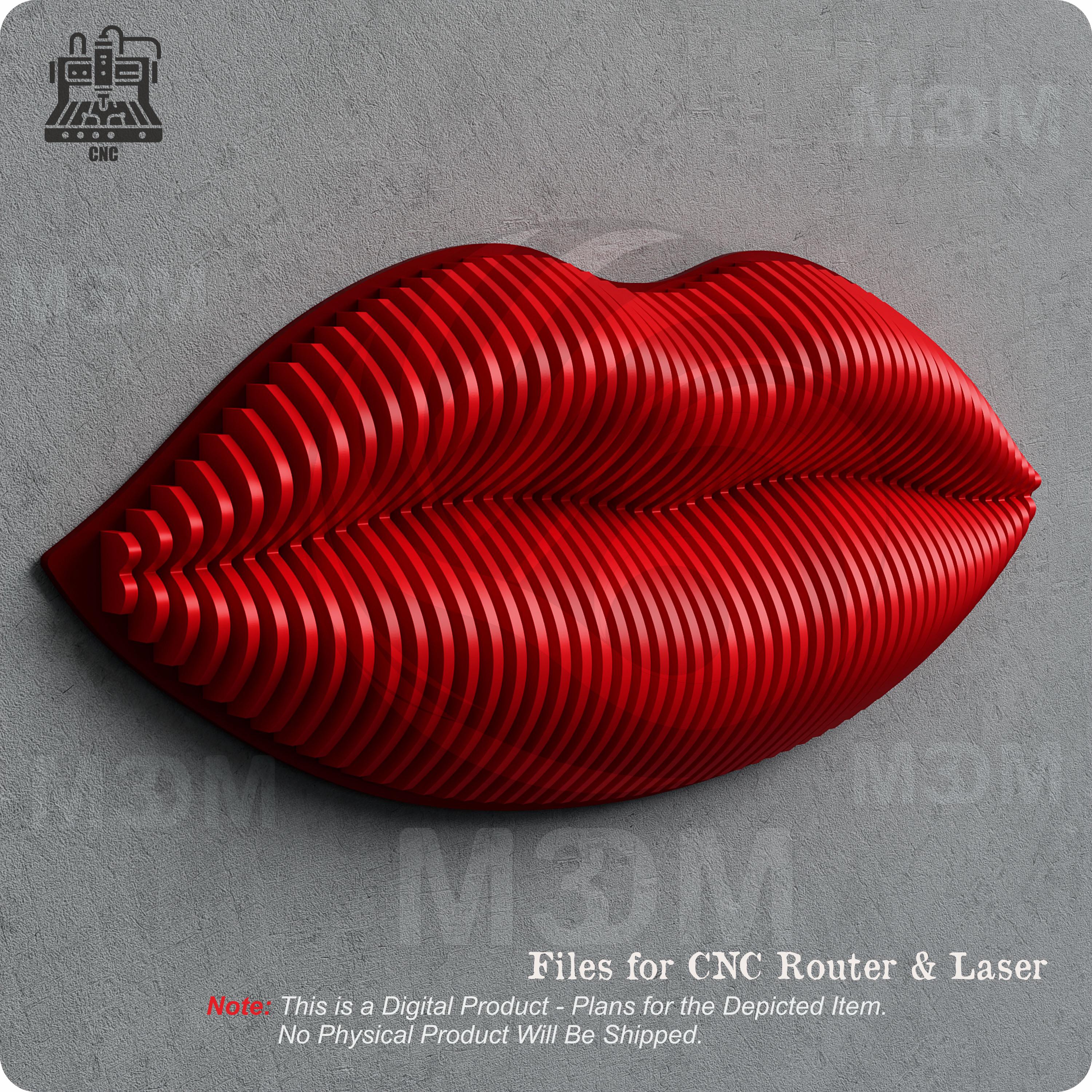 Parametric Wall Art | LIP Design Digital Files for CNC Router and Laser ...