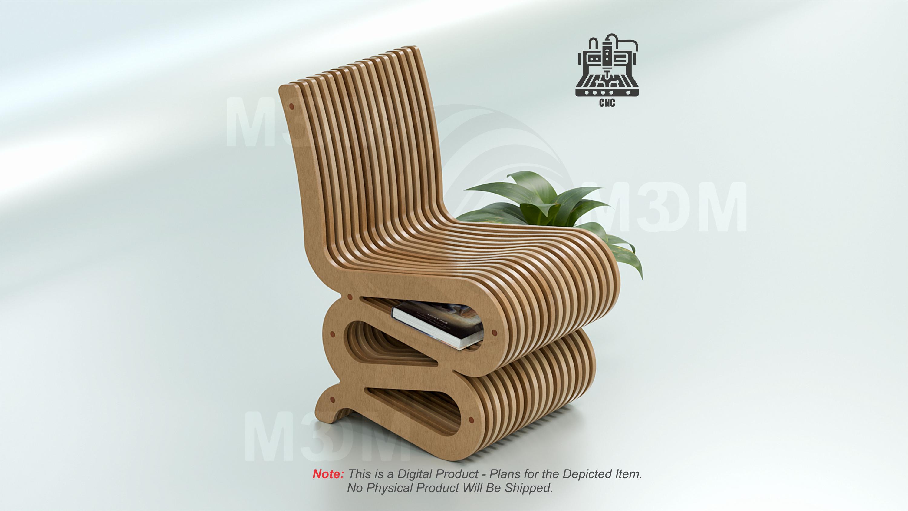 Parametric Chair Pack Of 4 Cnc Cutting Files Parametric Furniture