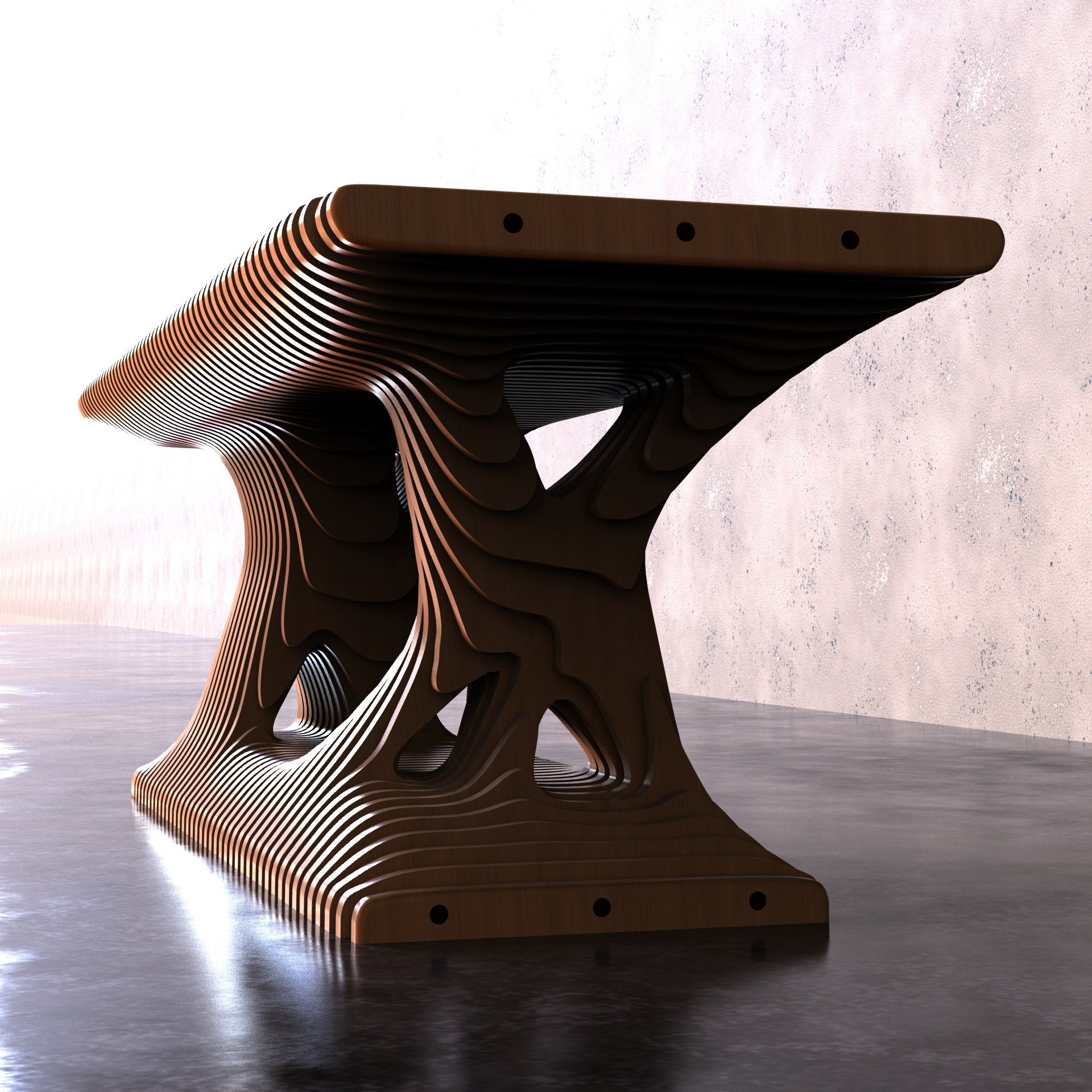 Parametric Style Bench-psb-001| CNC Files for Cutting | Parametric ...