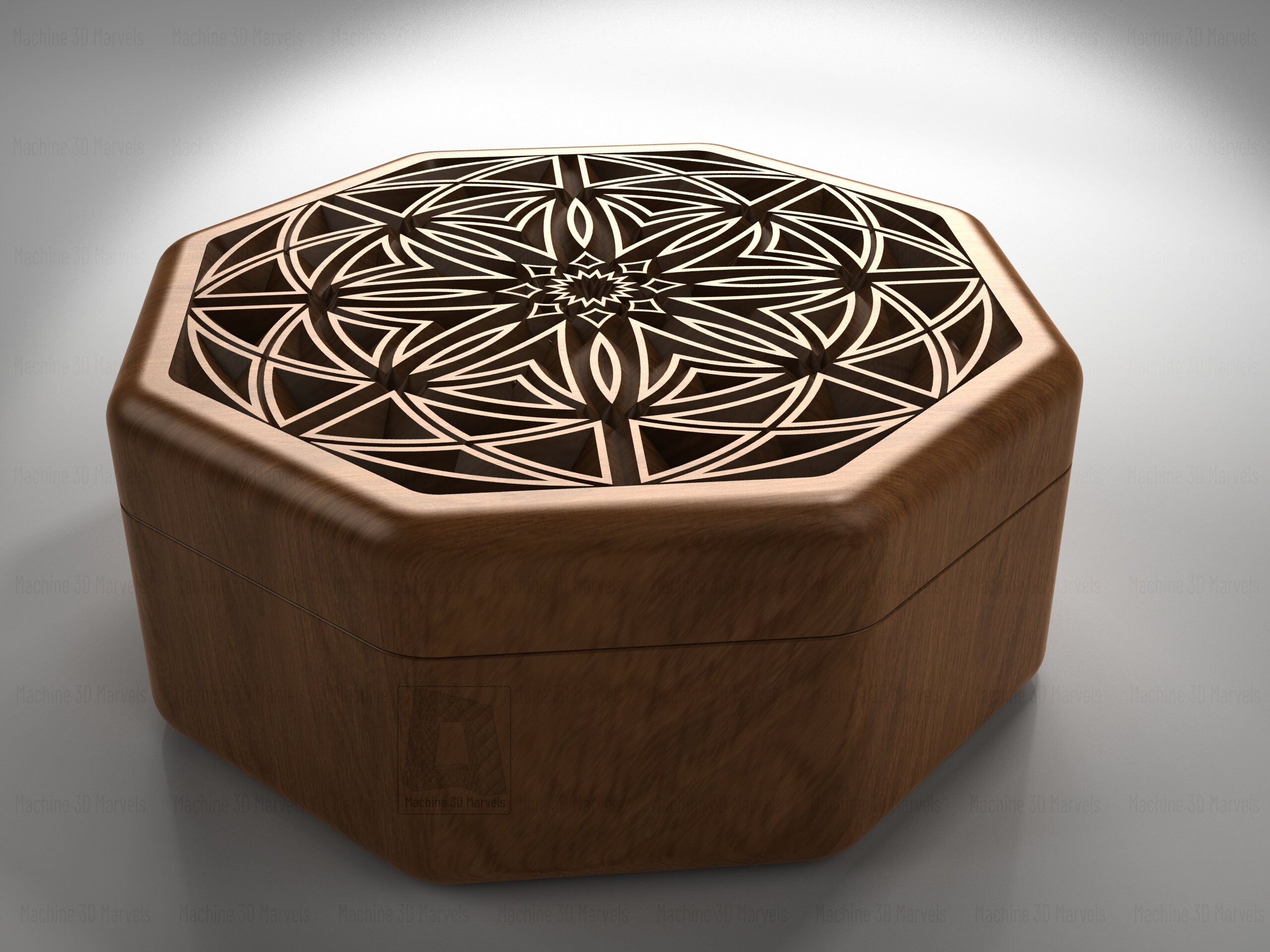 V-carved Jewelry Box VC006 Files for CNC and 3D Printer - Etsy