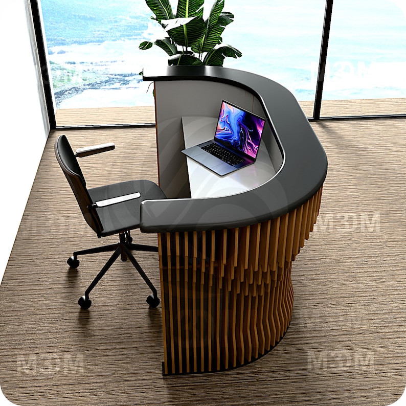 Modern Parametric-style Reception Desk PR04-1700| Customized Office ...