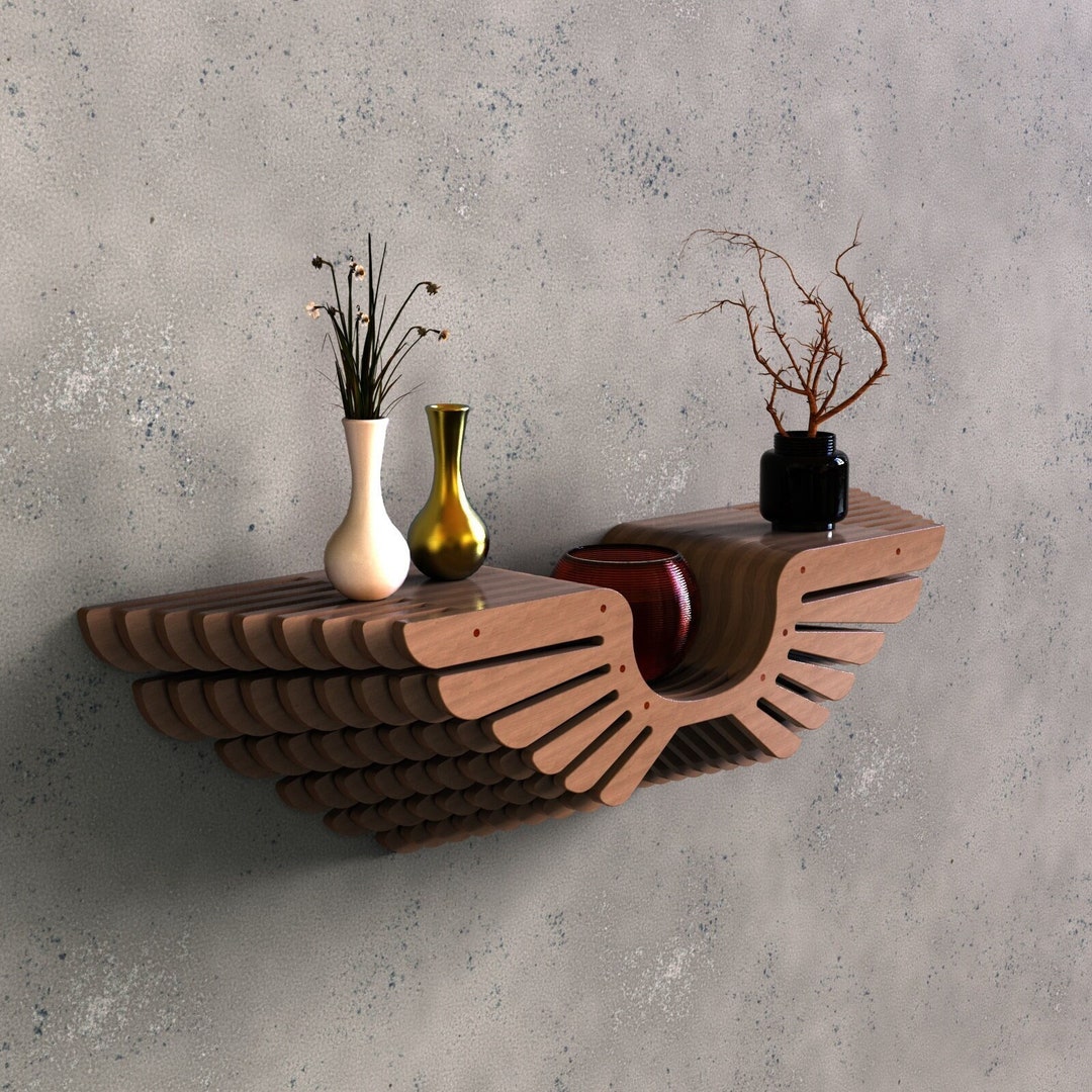 Parametric Wall Art| Parametric Style Wingcraftfloating Shelf PFS-005 ...