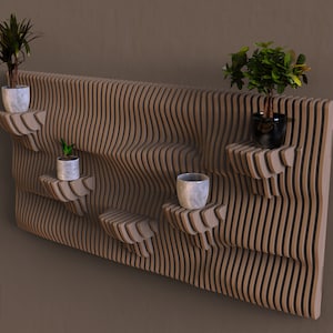 Parametric Wavy Wooden Wall Decor 010 / CNC Router Cutting Files - Etsy