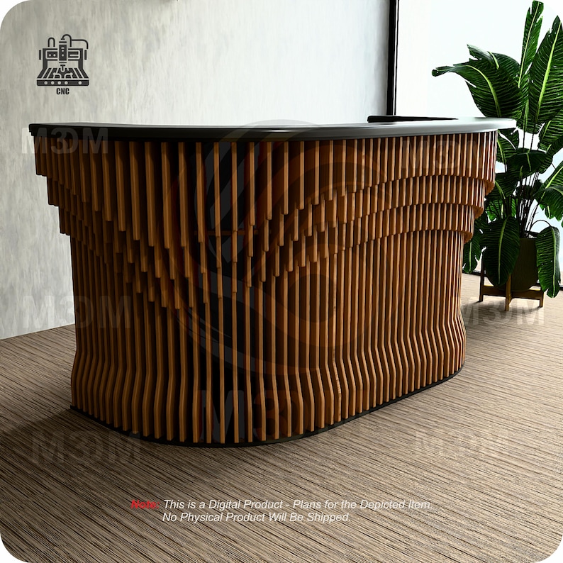 Modern Parametric-style Reception Desk PR04-1700| Customized Office ...