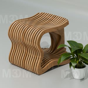 Parametric Chair Pack of 4 / CNC Cutting Files / Parametric Furniture ...