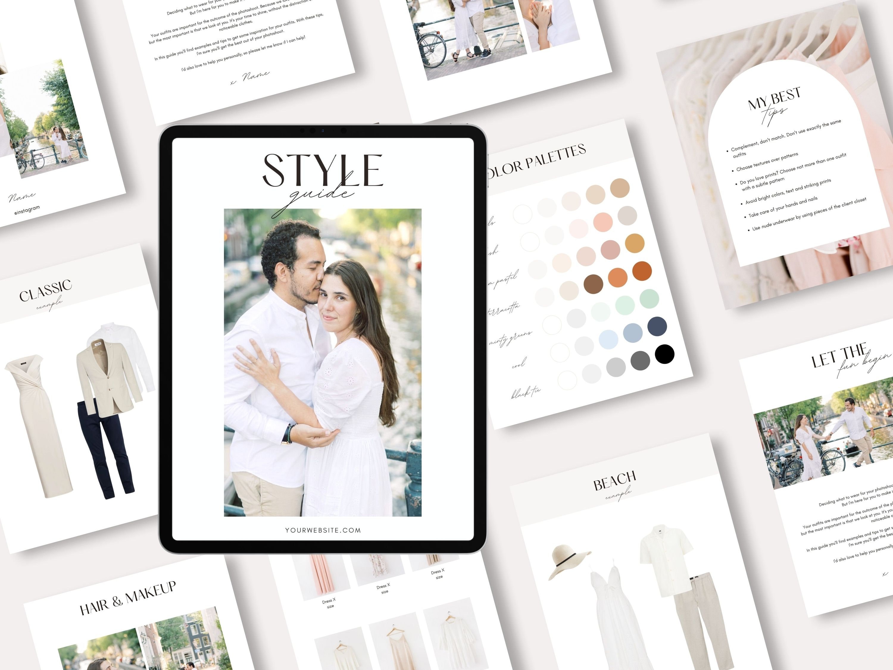 Photography Style Guide Canva Template With Content, Engagement Session ...