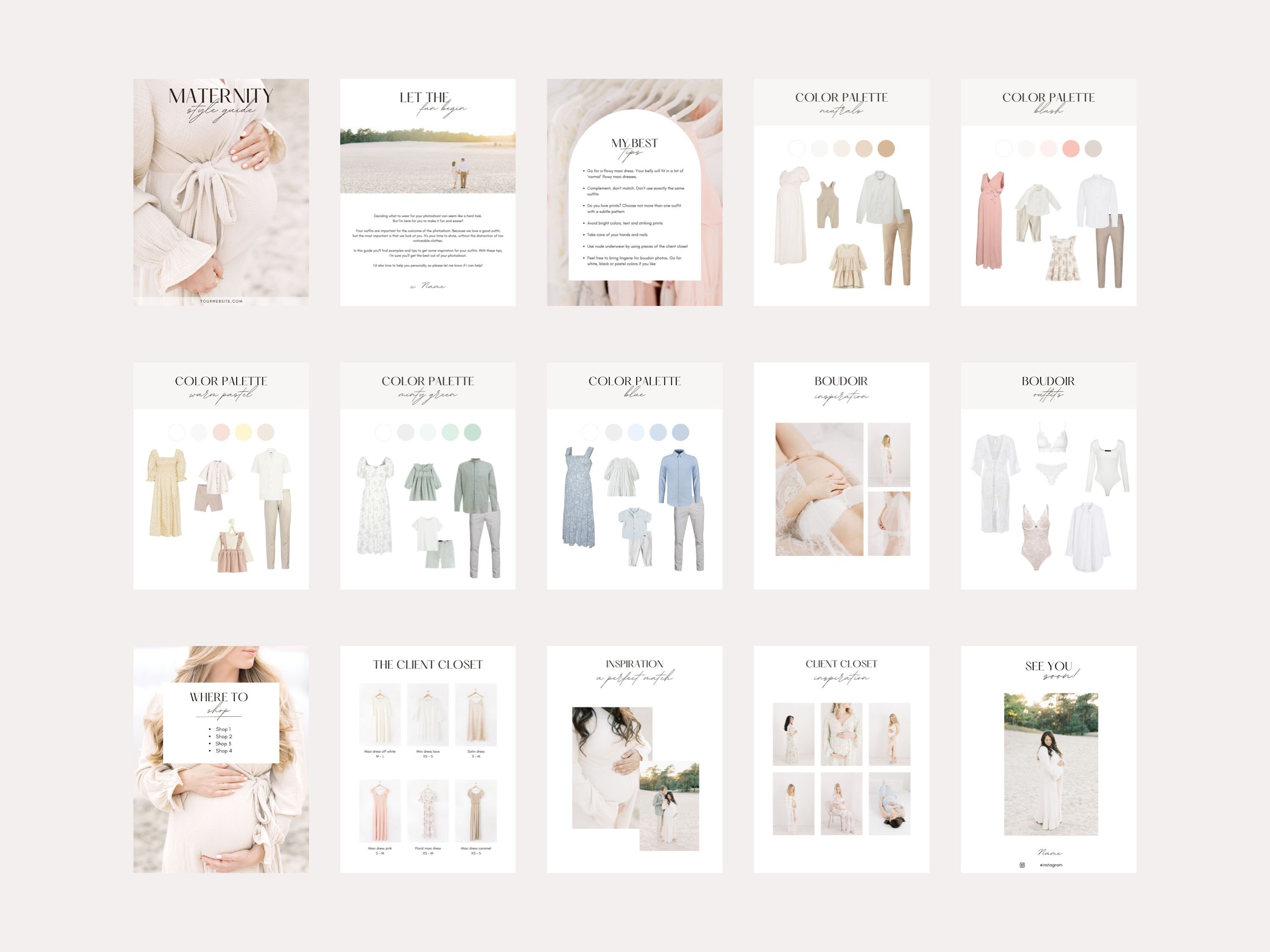 Newborn and Maternity Guide Bundle With Content, Newborn Photographer ...