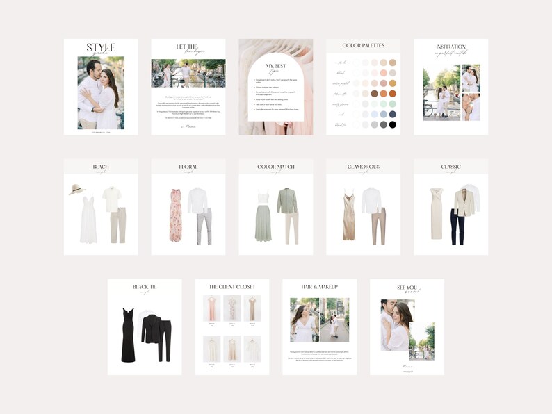 Photography Style Guide Canva Template With Content, Engagement Session ...