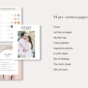 Photography Style Guide Canva Template With Content, Engagement Session ...