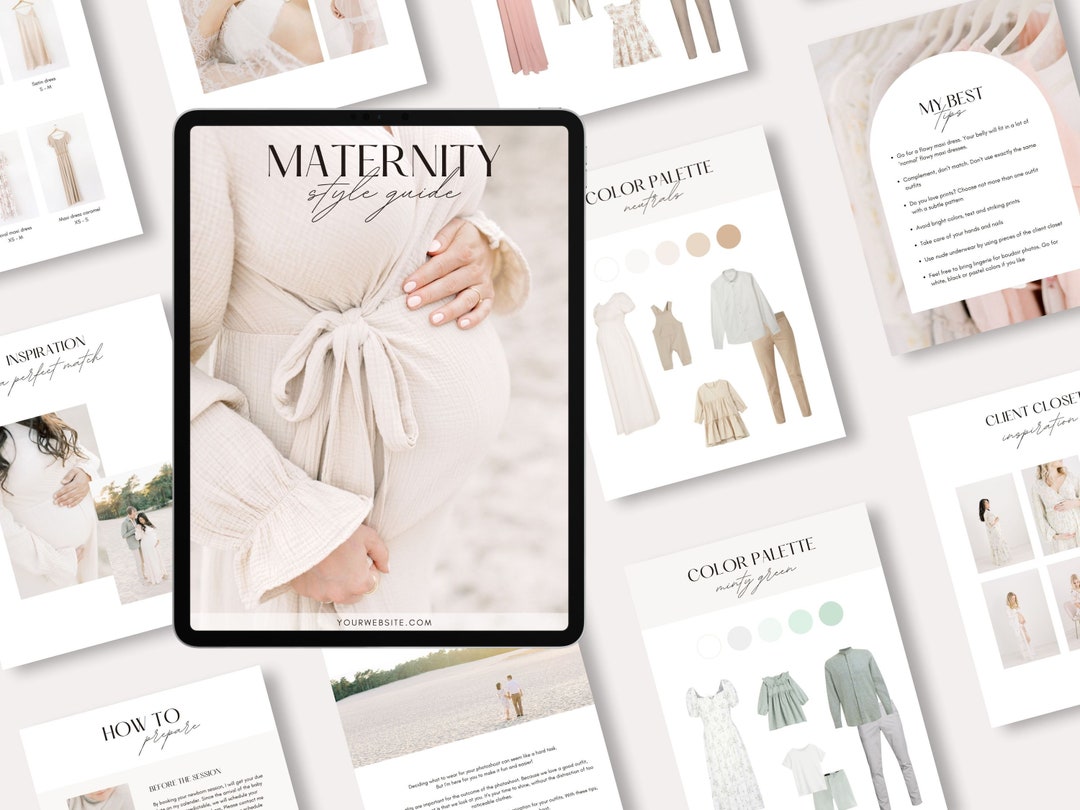 Maternity Photography Guide With Content, Style Guide for Photographers ...