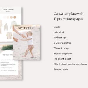 Photography Style Guide Canva Template With Content, Family Photoshoot ...