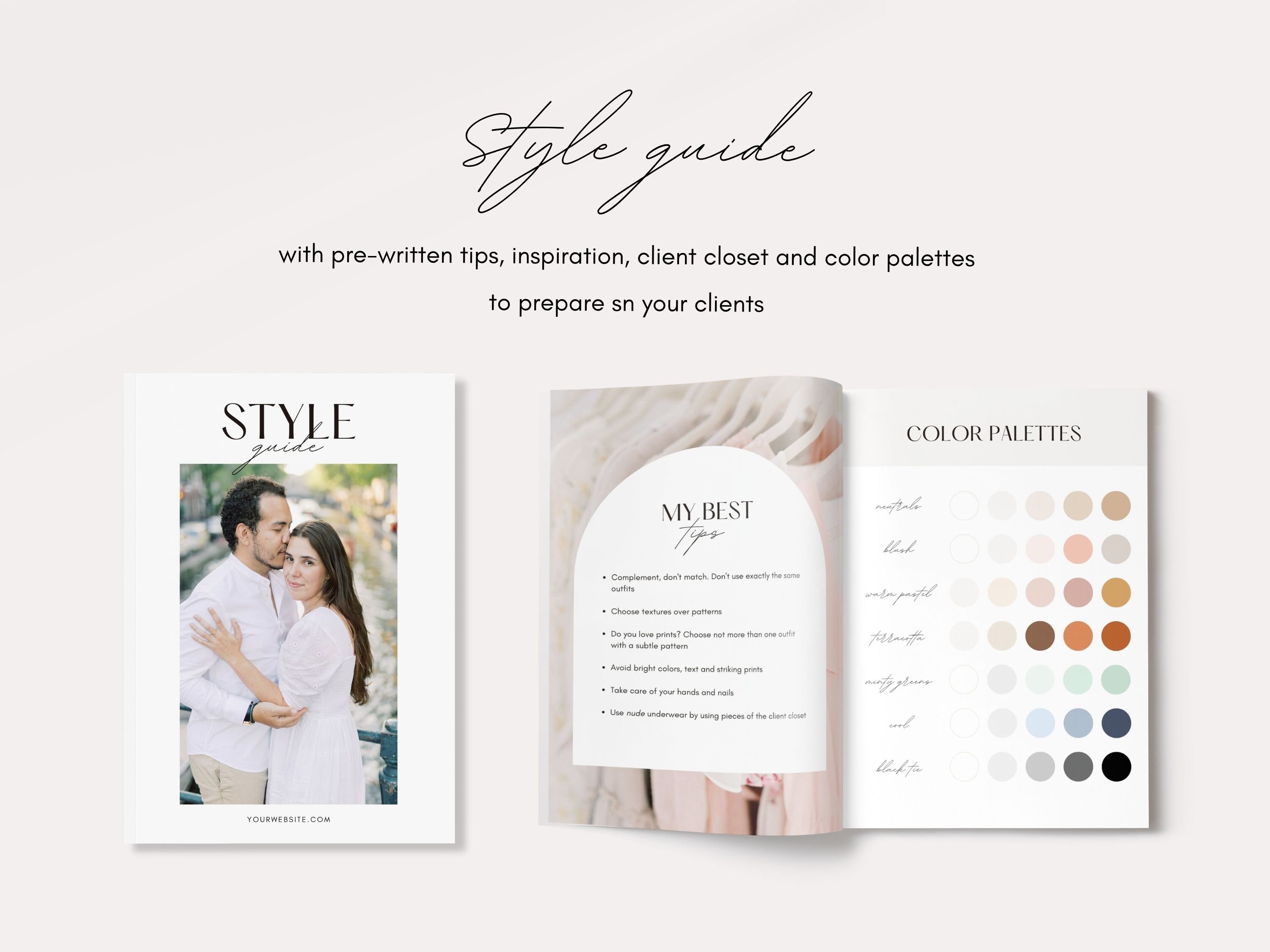 Photography Style Guide Canva Template With Content, Engagement Session ...