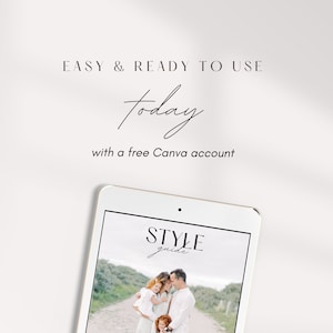 Photography Style Guide With Content, Season Bundle, Canva Template ...
