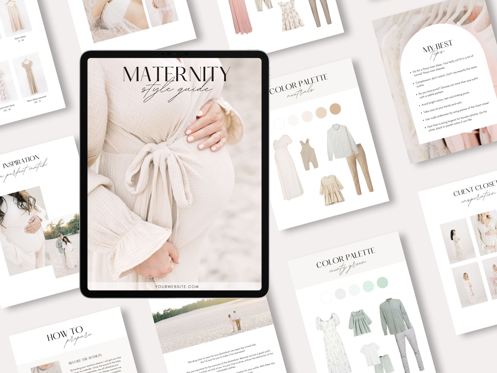 Newborn and Maternity Guide Bundle With Content, Newborn Photographer ...