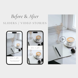 Before and After Slider and Videos, Instagram Stories, Preset Slider ...