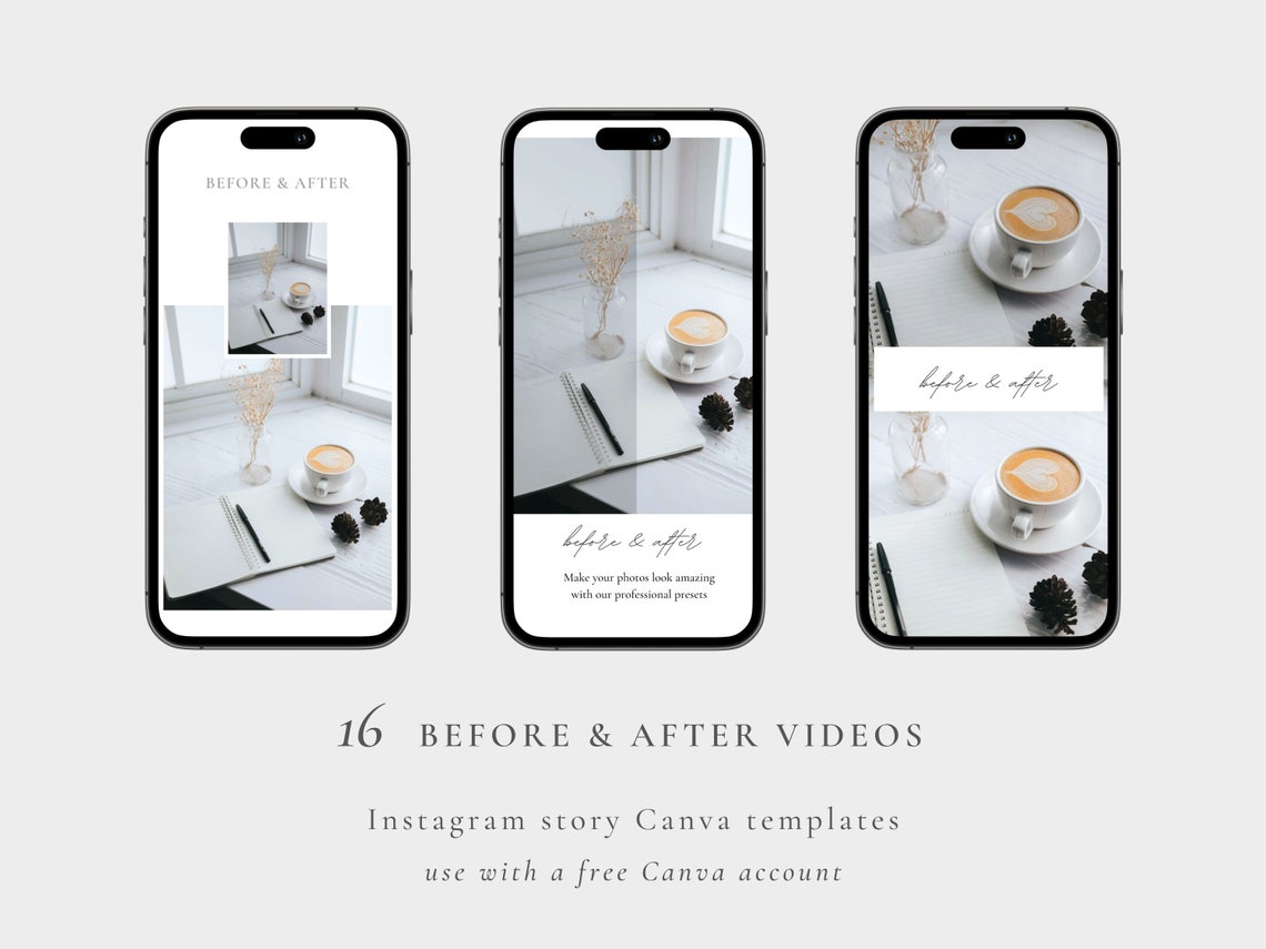 Before and After Slider and Videos, Instagram Stories, Preset Slider ...
