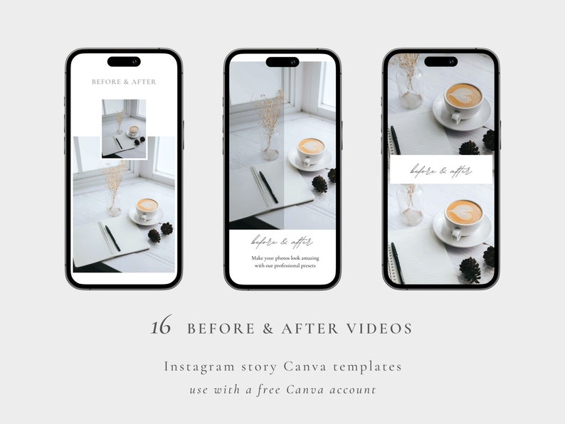 Before and After Slider and Videos, Instagram Stories, Preset Slider, Presets Marketing and ...