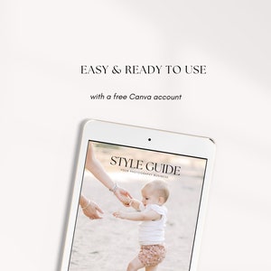 Photography Style Guide Canva Template With Content, Family Photoshoot ...