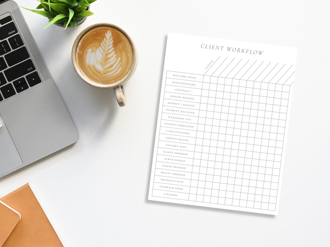 Client Workflow for Photographers, Photo Session Workflow Checklist ...