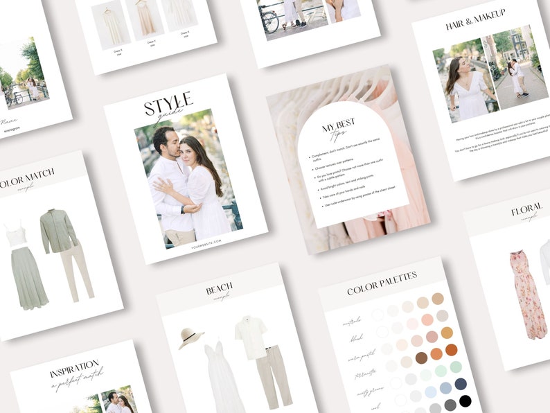 Photography Style Guide Canva Template With Content, Engagement Session ...