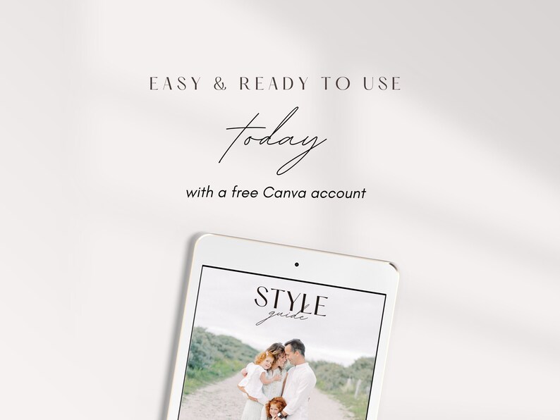 Photography Style Guide With Content, Client Closet Canva Template ...