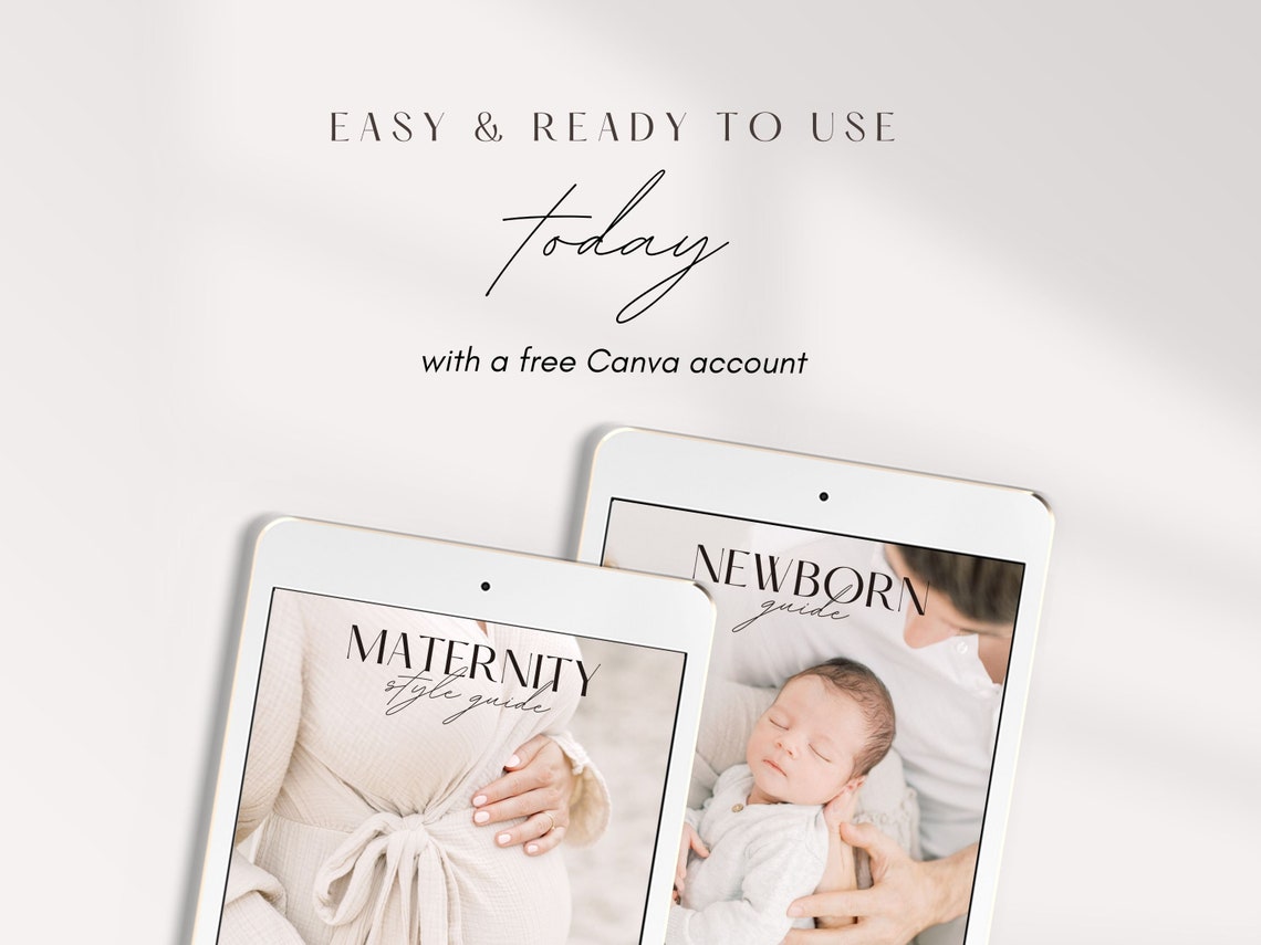 Newborn and Maternity Guide Bundle With Content, Newborn Photographer ...