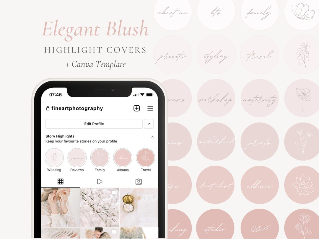 Editable Instagram Highlight Covers for Photographers, Photography ...