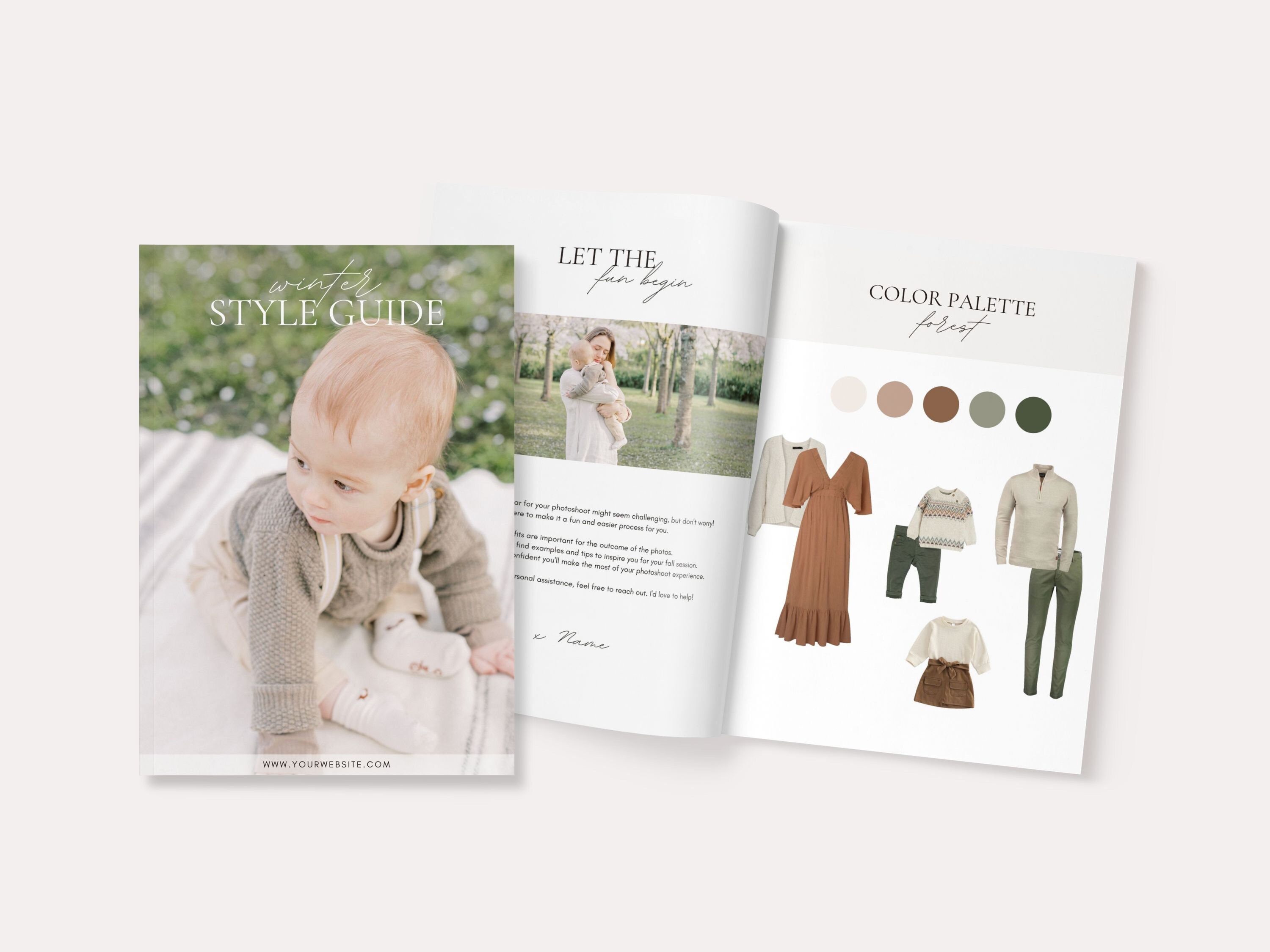 Photography Style Guide With Content, Season Bundle, Canva Template ...