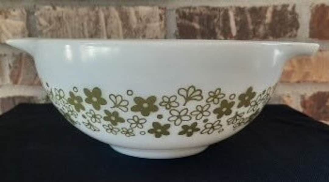 Vintage Pyrex Spring Blossom/crazy Daisy Cinderella Bowl 443, 2-1/2 QT ...