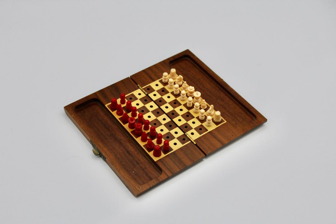 Mini Travel Chess Set, Mini Chess Set for Travel, Pocket Chess - Etsy
