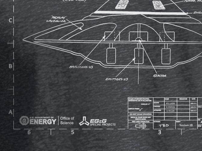 Bob Lazar Sport Model Shirt Schematic, Alien Spaceship Blueprint Art ...
