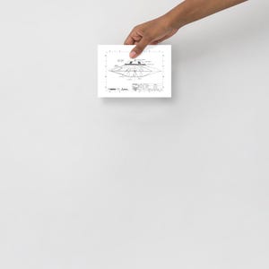 Bob Lazar Sport Model UFO Schematic 7" X 5" Print (unframed) Matte ...