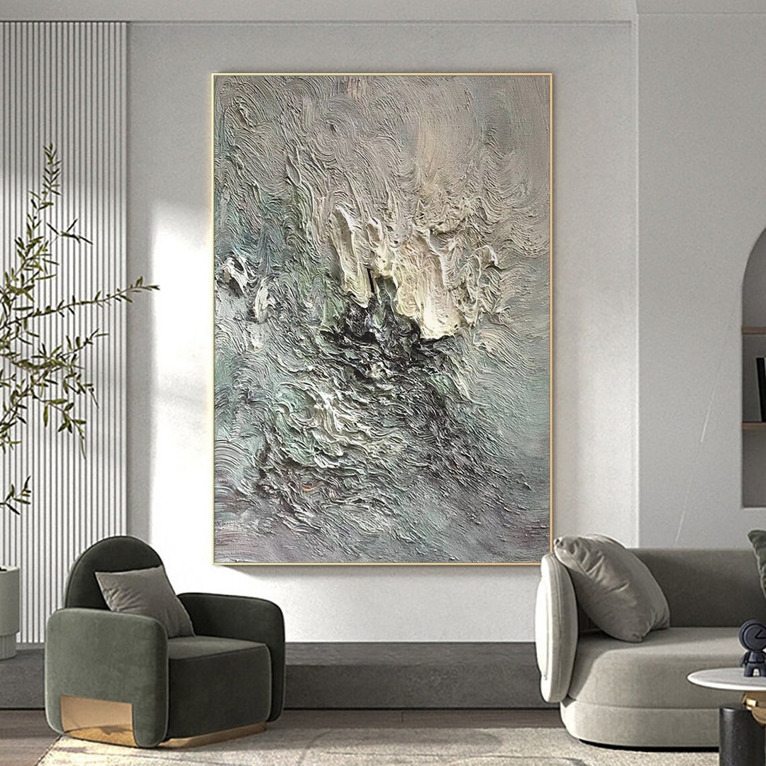 Large Original Dark Abstract Painting Black Painting Brown - Etsy