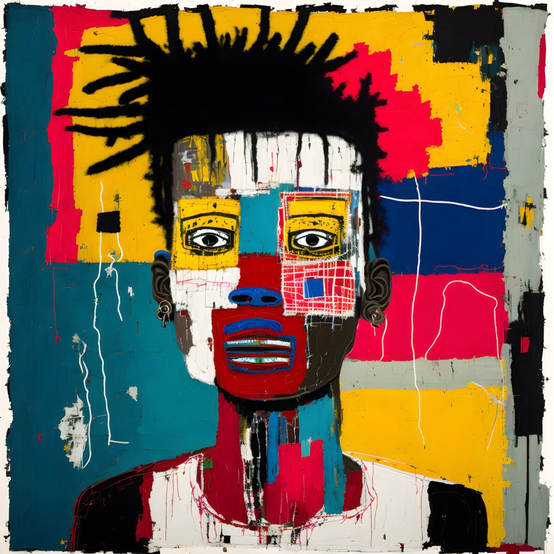 Neon Expressionism No.53 Pop Art Portrait up to 100 X 100 Cm Canvas ...