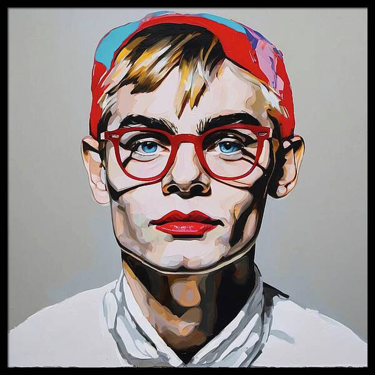 Pop Art Boy Found U Match Gay Love Portrait Boy Portrait Pop Art Young ...