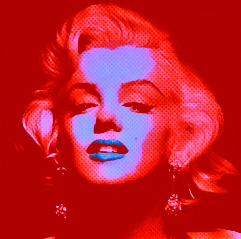 Marilyn Monroe Overdose Pop Art Portrait up to 100 X 100 Cm Canvas ...