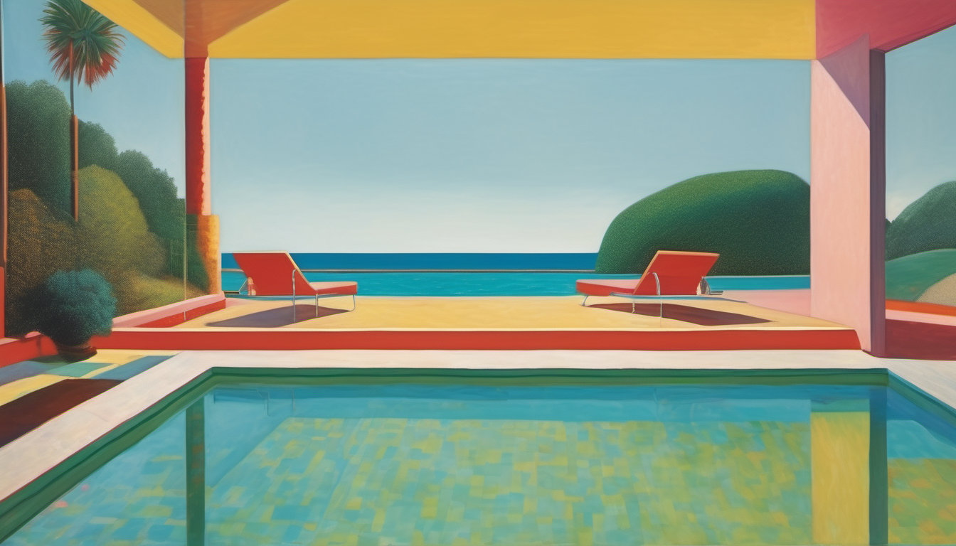 Swimming Summer Pool 02 Bauhaus/architecture/still Life Vintage up to ...